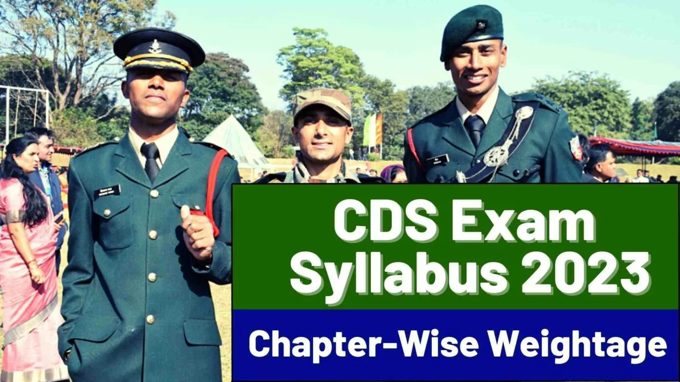 CDS Exam Syllabus 2023 | Topic-wise weightage | Updated!