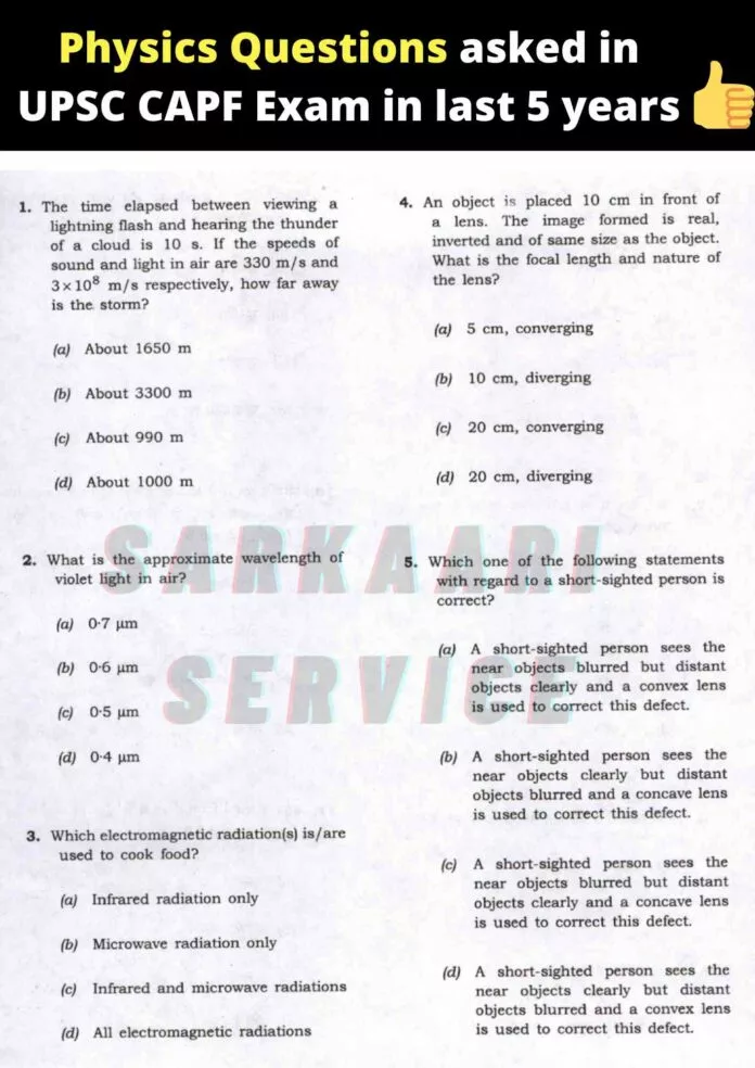 UPSC CAPF Syllabus 2023 | Chapter-wise Weightage | Paper 1 & 2 ...